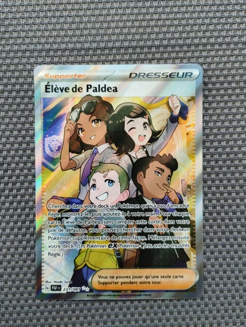 CARTE POKÉMON ÉLÈVE De Paldea Full Art 231/091 Destinées A Paldéa Ultra Rare... EUR 8,00 ...