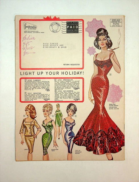 FREDERICK'S OF HOLLYWOOD Catalog Vol. 18 #81 FN 1964 £66.50 - PicClick UK