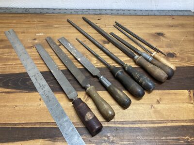 ANTIQUE VINTAGE TOOLS Metal MACHINIST Files BLACKSMITH Files Rasps Wood ...