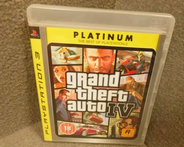 GRAND THEFT AUTO IV GTA 4 PS3 PlayStation 3 (Platine) EUR 26,64 ...