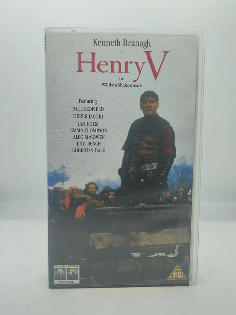 HENRY V, STARRING Kenneth Branagh On VHS Video Cassette Tape £6.99 ...