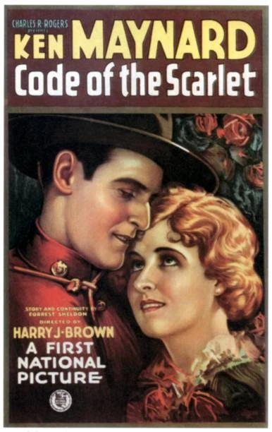 THE CODE OF The Scarlet Poster Ken Maynard Gladys Mcconnell Old Movie ...