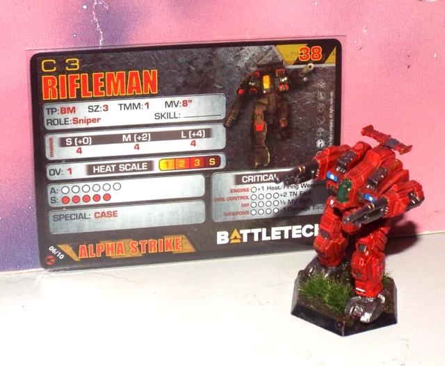 BATTLETECH RIFLEMAN MECH [House Kurita] (Catalyst Plastic, Painted) $25 ...