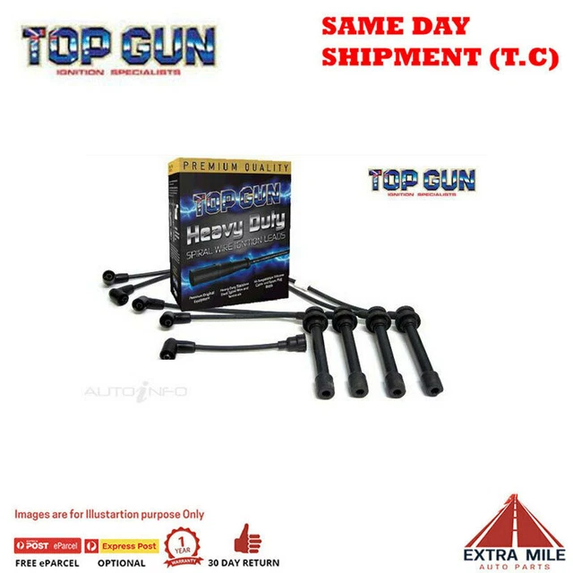 TOP GUN SPARK Plug Lead Set For NISSAN - DATSUN Bluebird 2.4 Ltr, DOHC ...