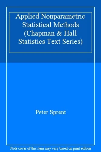 APPLIED NONPARAMETRIC STATISTICAL Methods (Chapman & Hall Statis £8.30 - PicClick UK