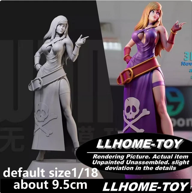 GAME CHARACTER B.JENET Resin 3D Print GK Kit Figure DIY Model toy gift ...