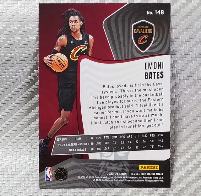 EMONI BATES RC 2023-24 Revolution Rookie Holofoil #148 Cleveland ...