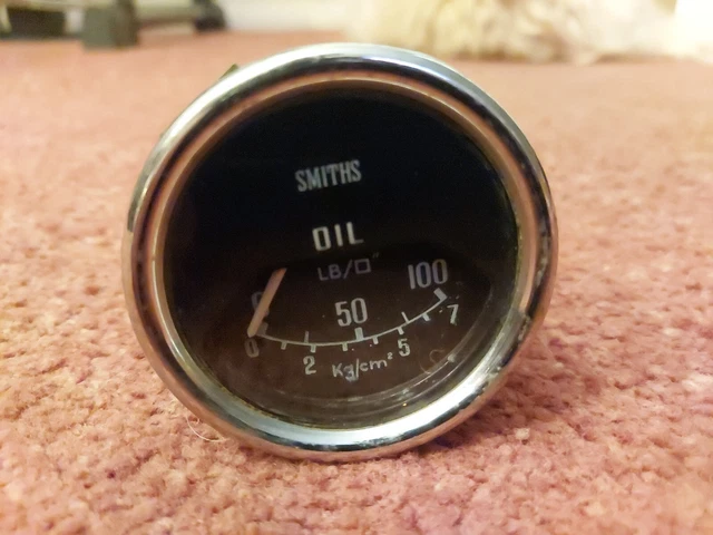 CLASSIC AUSTIN MINI mk3 oil pressure gauge Smiths 52mm £25.00 - PicClick UK