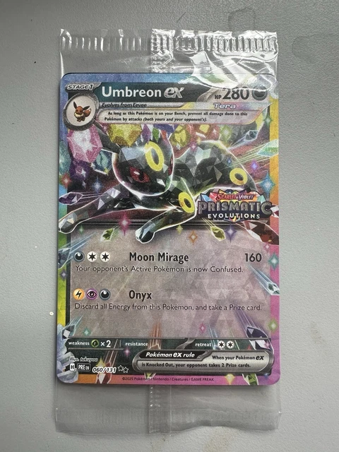 POKEMON TCG: PRISMATIC Evolutions - Surprise Box: Umbreon Stamped Promo ...