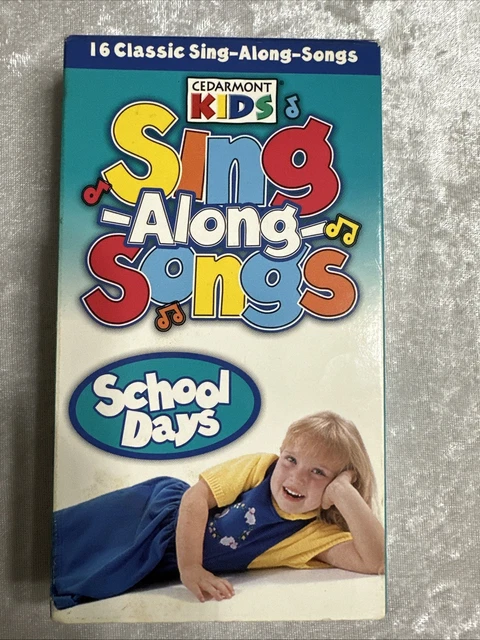SING ALONG SONGS School Days VHS Cedarmont Kids 16 Classic Video VTG ...