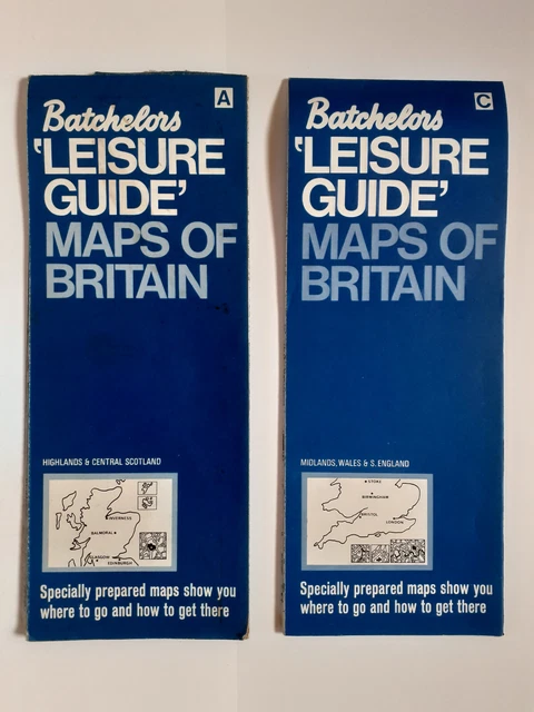 BATCHELORS ‘LEISURE GUIDE’ Maps of Britain; Maps A and C; Owned from ...