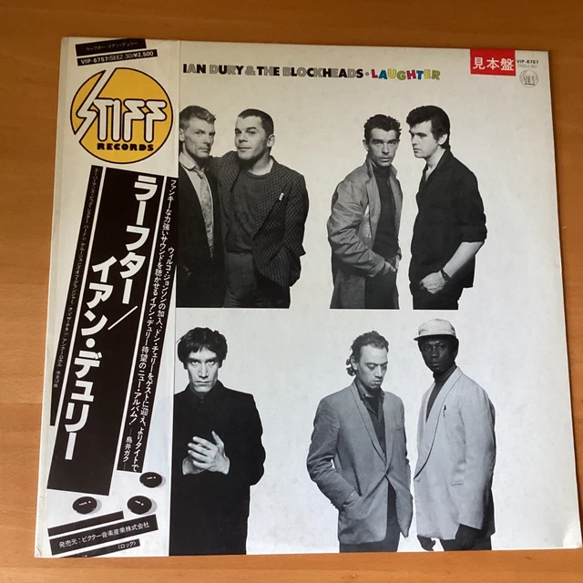 IAN DURY & The Blockheads Laughter Japan Lp Obi Vip-6757 Promo Stiff ...