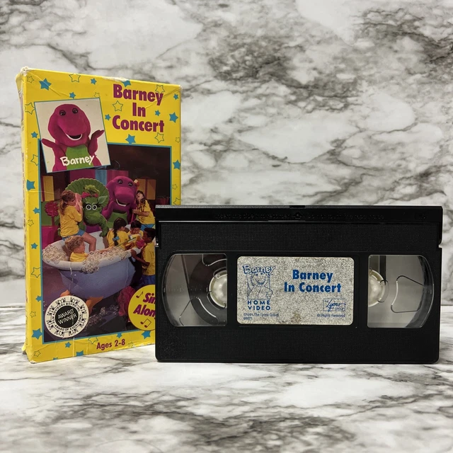 BARNEY IN CONCERT (VHS, 1991) Sing Along Songs Video Tape - Lyons Group ...