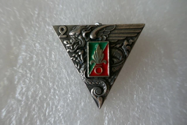 SILVER FOREIGN LEGION Badge 2nd REP Foreign Paratrooper Regiment ...