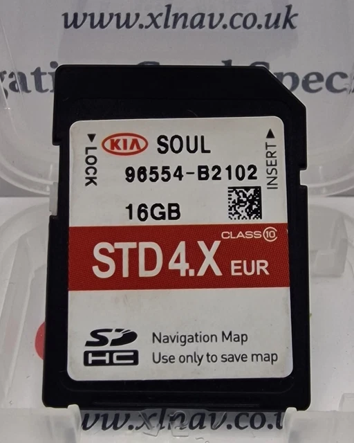 GENUINE KIA SOUL Satellite Navigation SAT NAV SD Card 96554 B2102 4.x ...