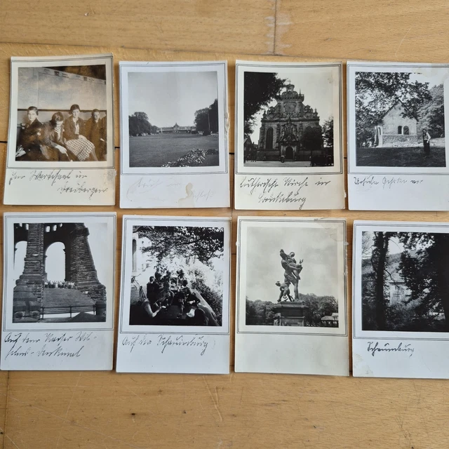 8X FOTOS - 1930er - Schaumburg Bückeburg Kaiser-Wilhelm-Denkmal EUR 11 ...