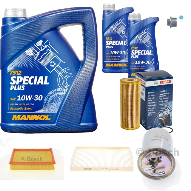 BOSCH INSPECTION SET 7L MANNOL Special Plus 10W-30 pour Caddie de siège ...
