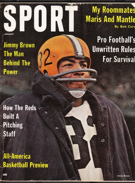 VINTAGE JAN . 1962 Sport magazine Jimmy Brown on cover Very Good / Ex ...