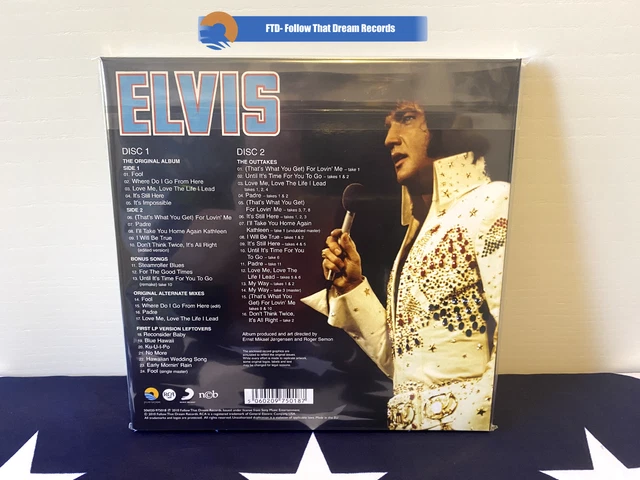 ELVIS PRESLEY - 1973 Elvis Fool Album 🇬🇧 2010 Uk Ftd 2 Cd (7" Cover) 🔥 ...