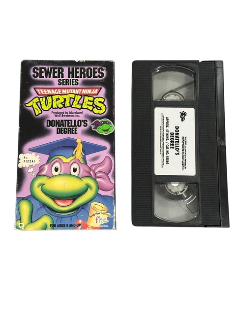 TEENAGE MUTANT NINJA Turtles TMNT Donatello's Degree VHS 1991 Animation ...