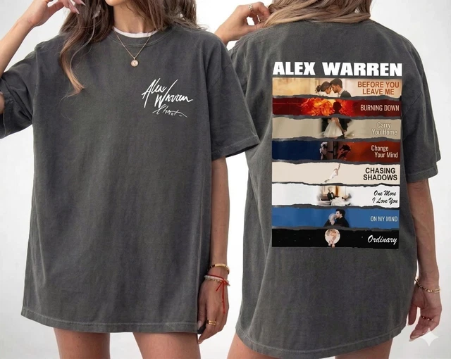 ALEX WARREN MUSIC 2026 Shirt, Vintage Alex Warren Concert Inspired 2 ...