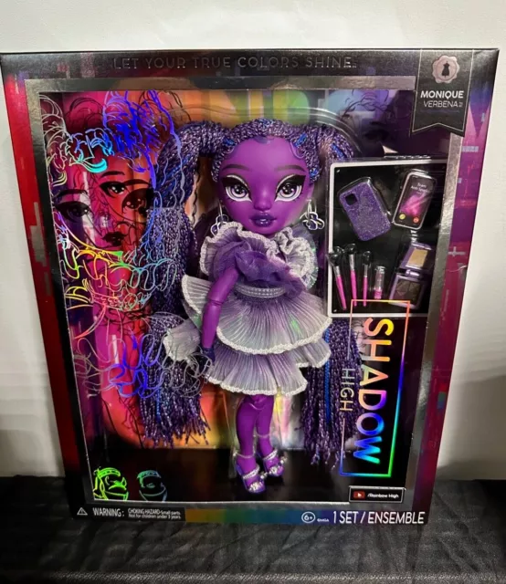 RAINBOW HIGH SHADOW High Monique Verbena - Dark Purple Fashion Doll ...