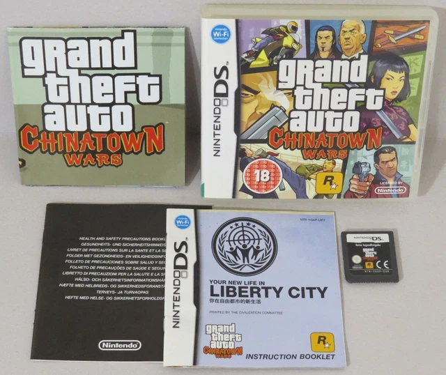 GRAND THEFT AUTO Chinatown Wars + Poster/Mappa Nintendo DS UK Autentico ...