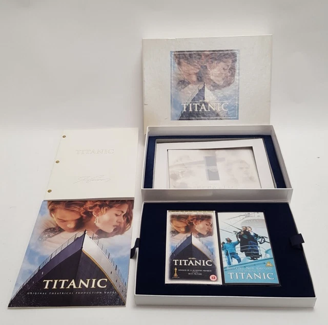 TITANIC - VHS Widescreen Collectors Edition Boxset - Book/Script/Film ...