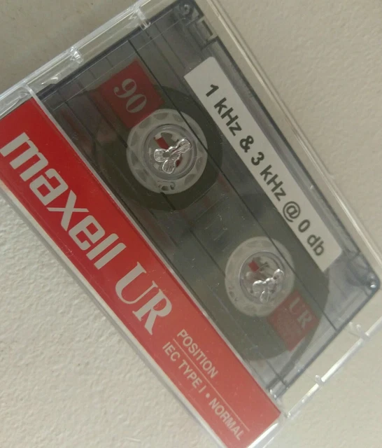 CASSETTE SPEED CALIBRATION & head alignment tape 1000 Hz, 3000 Hz, 7000 ...