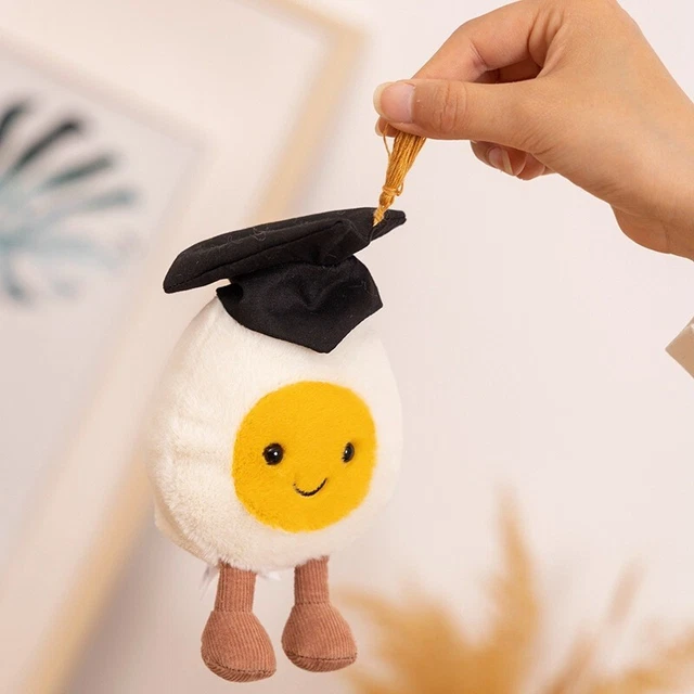 Plush Soft Toy Of Jellycat Amuseable Boiled Egg Graduation Toy T