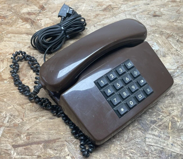 TELEFON TASTENTELEFON ANALOG Post Tel 01LX (03.90) braun Vintage EUR 19 ...