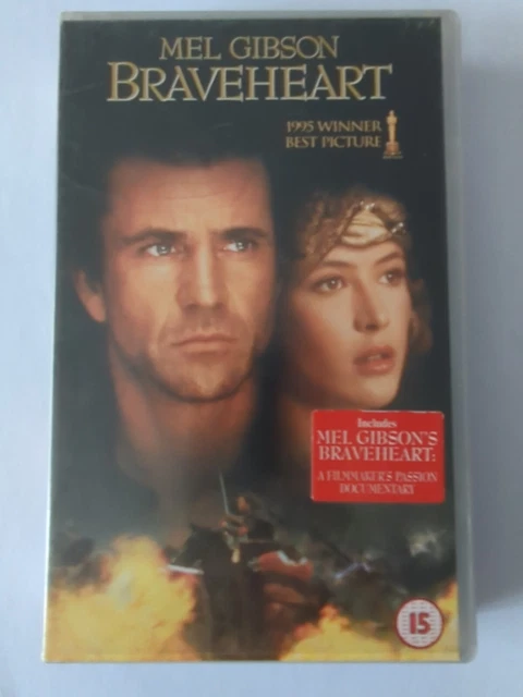 BRAVEHEART VHS 1995 Movie Classic Mel Gibson £10.00 - PicClick UK