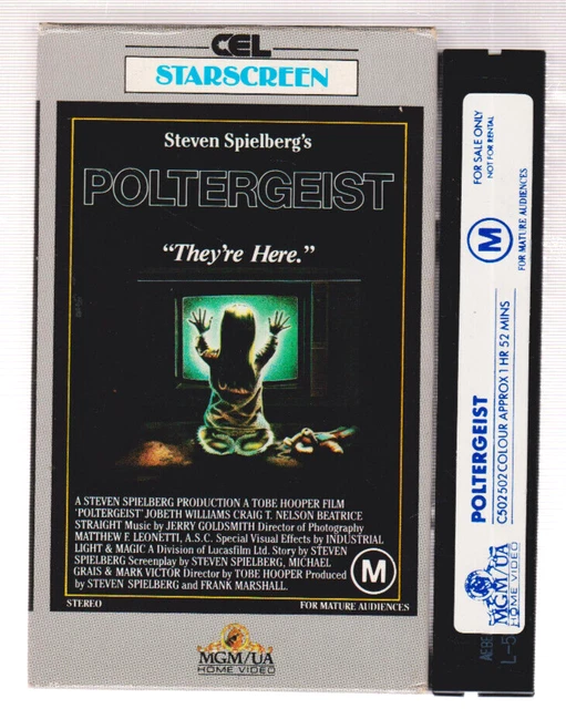 RARE BETA VIDEO Tape POLTERGEIST Cardboard Betamax CEL Starscreen ...