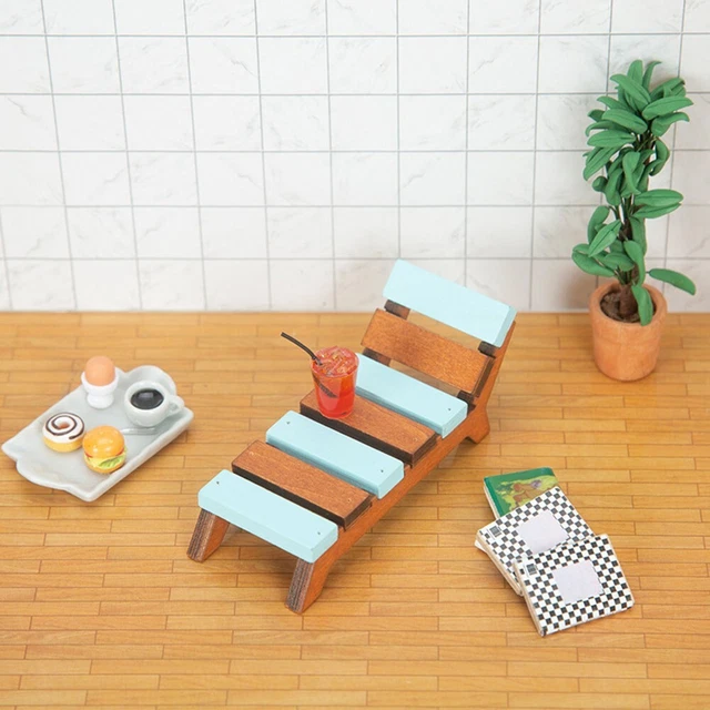 CHAISE LONGUE MINIATURE maison de poupée accessoire réaliste pour ensembles de EUR 8,74 ...
