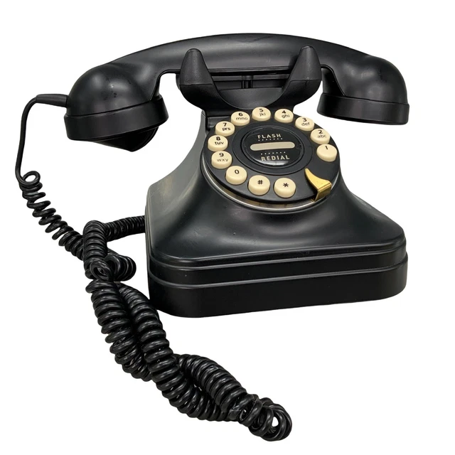 VINTAGE GRAND PHONE Flash Redial PF Products Landline Black Color £24. ...