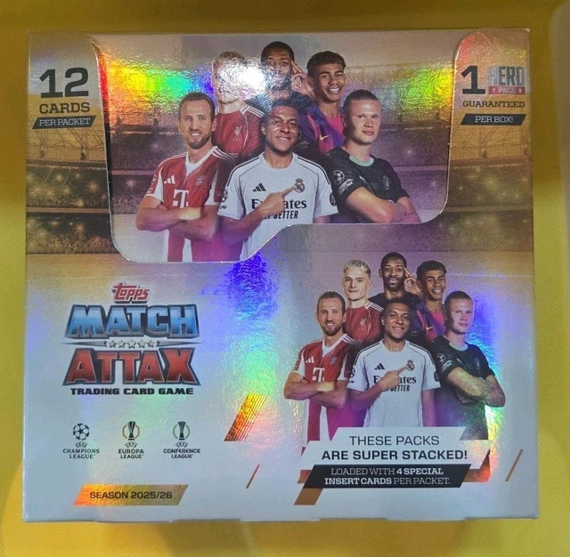 TOPPS MATCH ATTAX Season 2025/26 Trading Cards Collection Full Box New ...