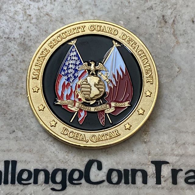 MARINE SECURITY GUARD MSG Detachment Doha Qatar USMC Challenge Coin EUR ...
