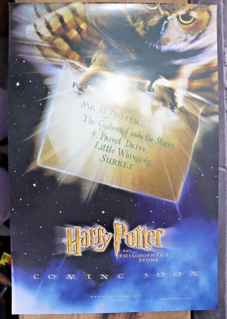 HARRY POTTER PHILOSOPHERS Stone Original Advance Poster British for ...