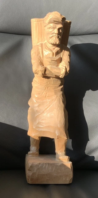HOLZFIGUR FIGUR HOLZ handgeschnitzt Hottenträger Winzer Weinernte ca. 43 cm EUR 29,90 - PicClick DE