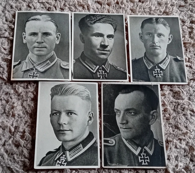 ORIGINAL WW2 GERMAN Knights Cross Recipient Picture Cards (RARE) £25.00 ...