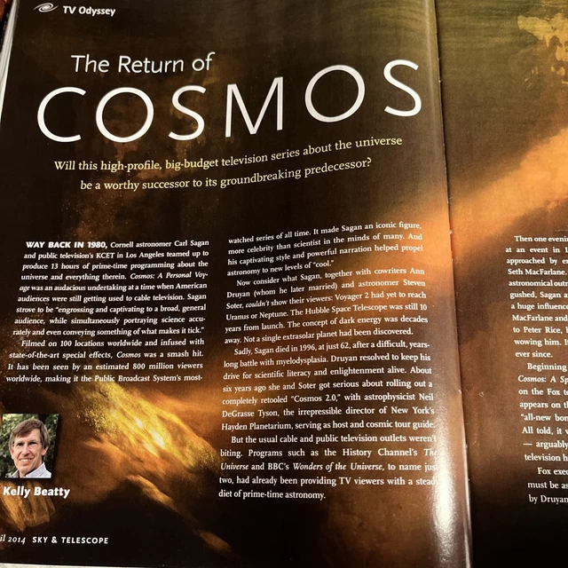SKY & TELESCOPE Magazine Cosmos Neil DeGrasse Tyson Comet ISON April ...