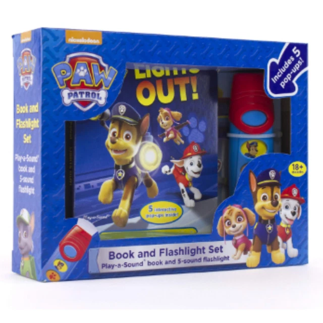 PAW PATROL FLASHLIGHT & Sound Book Adventure Boxset Nickelodeon Free ...