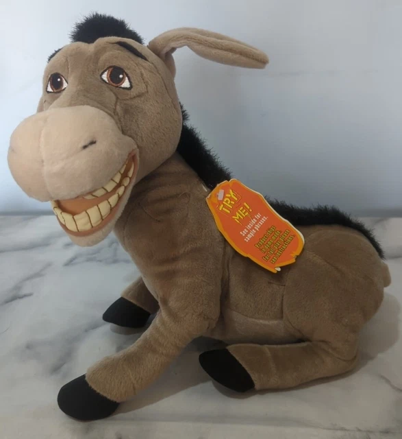 TALKING DONKEY PLUSH / Soft Toy From Shrek Disney Eddie Murphy 30cm £15 ...