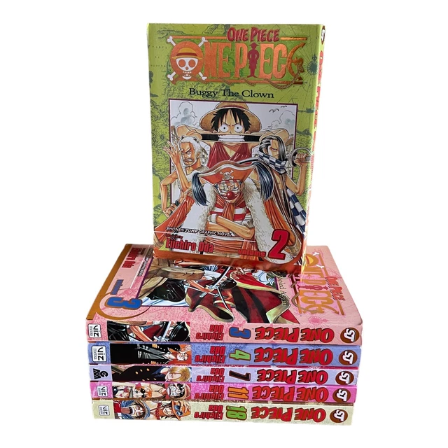 ONE PIECE MANGA by Oda Eiichiro Gold Foil Bulk Lot 6 Books English Viz ...