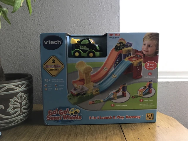 VTECH GO! GO! Smart Wheels 3-in-1 Launch & Play Raceway New! $32.99 ...