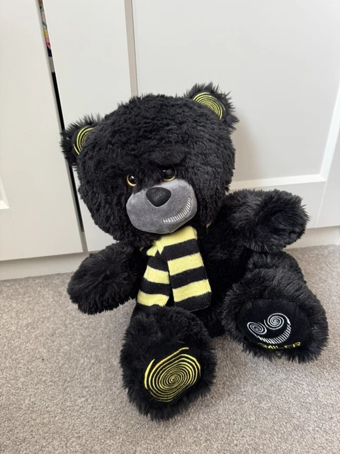 ALTON TOWERS THE Smiler Teddy Bear Plush Soft Toy With Black & Yellow ...