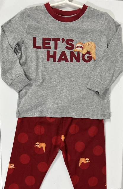PETER ALEXANDER JNR Kids Size 2 Sloth Long Sleeve Sleep Set - Unisex ...