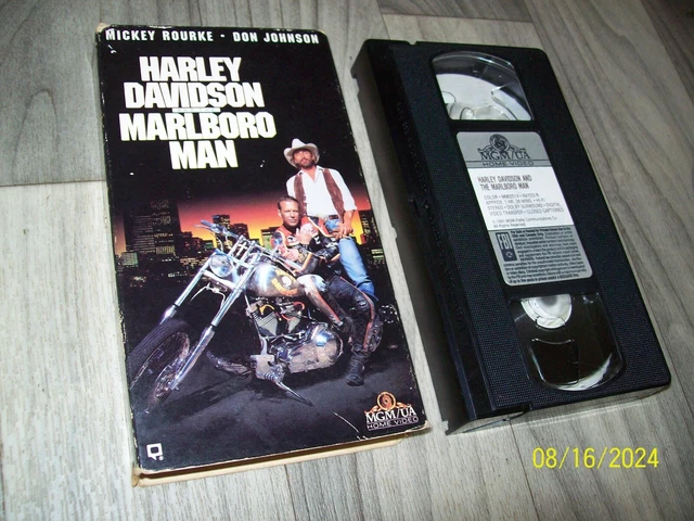 HARLEY DAVIDSON AND the Marlboro Man VHS Tape 1991 Mickey Rourke Vcr ...