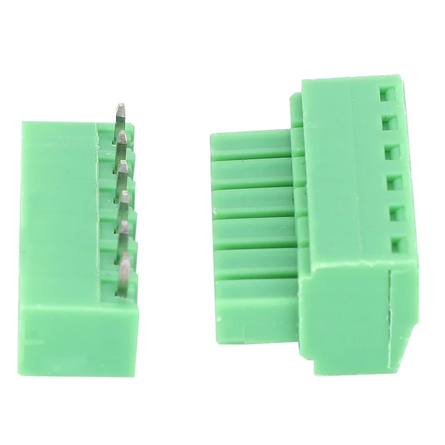 10 PAIRS 6-PIN Screw Terminal Block 15EDG 3.81mm Pitch Pluggable ...
