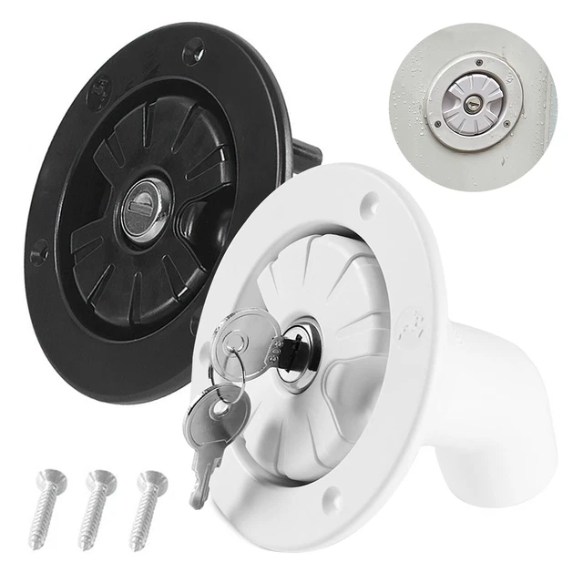 CAR FRESH WATER Lock Inlet Hatch RV Camper Filler Cap Tank For Caravan ...